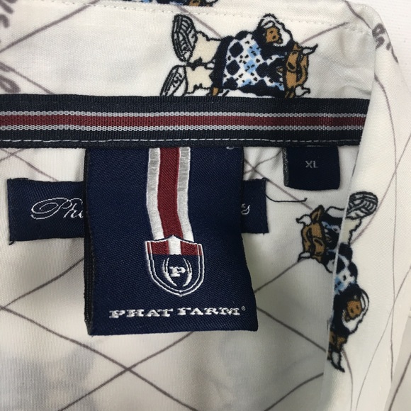 Phat Farm | Shirts | Phat Farm Mens Graphic Ss Shirt Xl B725 | Poshmark